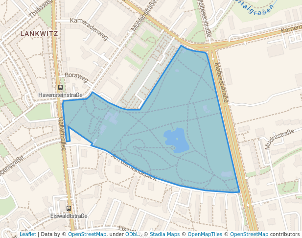 Gemeindepark Lankwitz in Berlin | Map and Routes