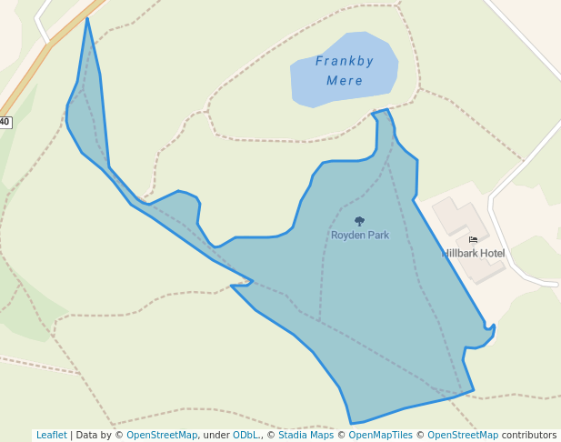 Royden Park in Birkenhead | Map and Routes