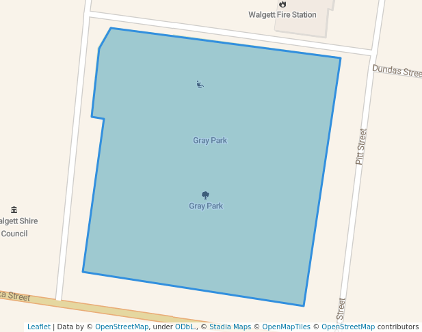 Gray Park in Walgett | Map and Routes