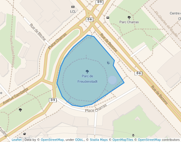 Parc de Freudenstadt in Courbevoie | Map and Routes