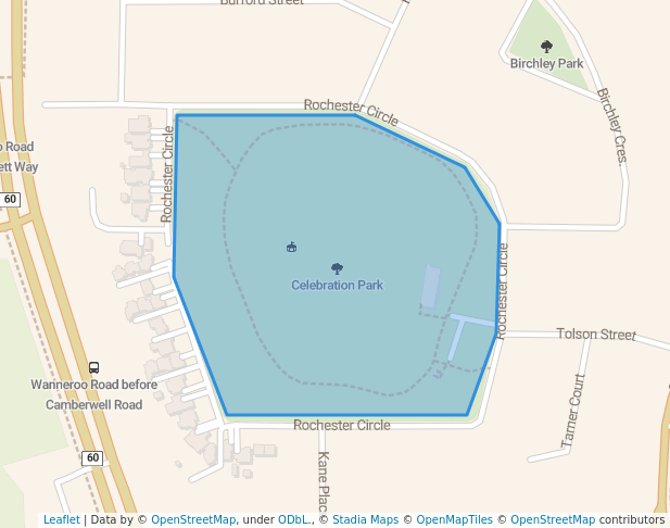 Celebration Park in Balga | Map and Routes
