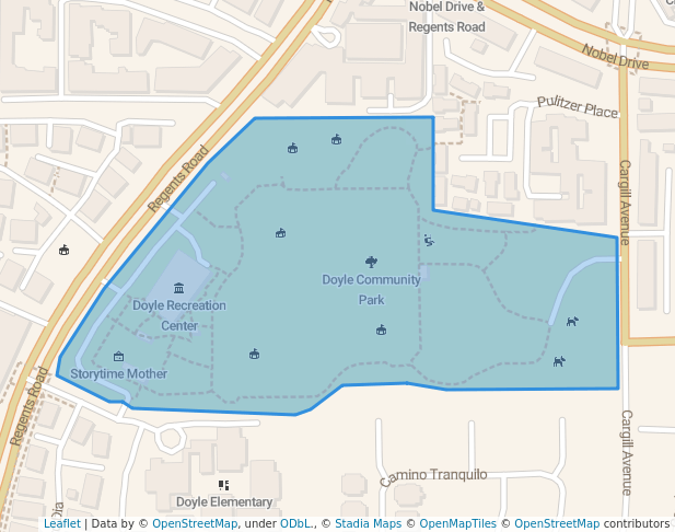 Doyle Community Park in San Diego | Map and Routes