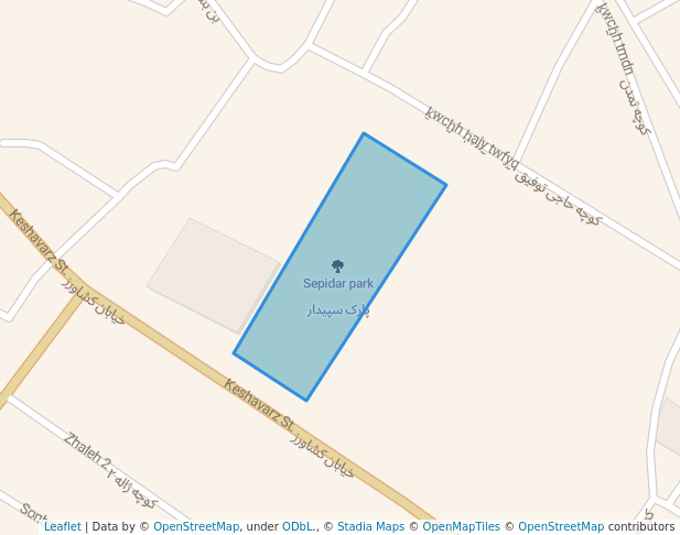 Sepidar park in Sanandaj | Map and Routes