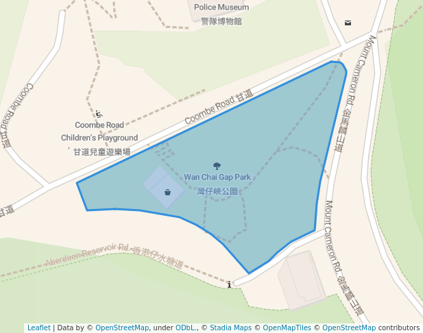 Wan Chai Gap Park in Hong Kong | Map and Routes