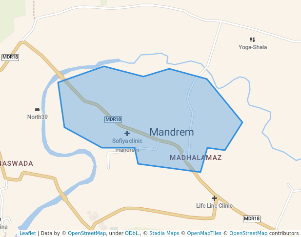 park 1 in Mandrem | Map and Routes