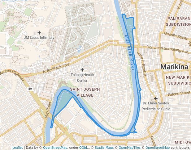 Marikina River Park in Marikina | Map and Routes