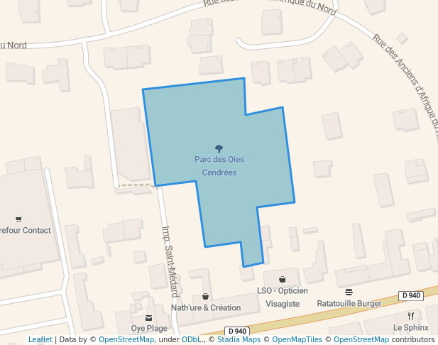 Parc des Oies Cendrées in Oye-Plage | Map and Routes