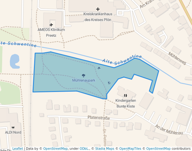 Mühlenaupark in Preetz | Map and Routes