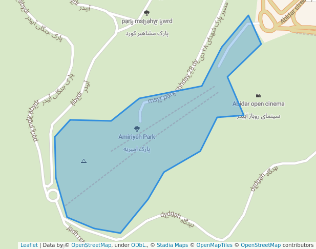 Amiriyeh Park in Sanandaj | Map and Routes