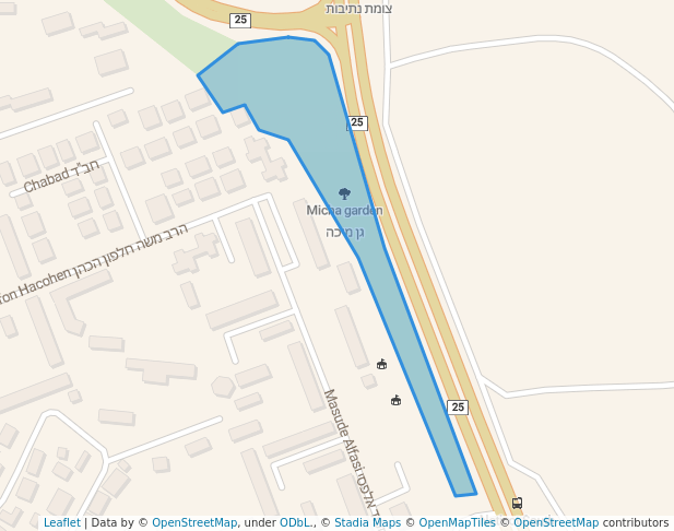 Micha garden in Netivot | Map and Routes