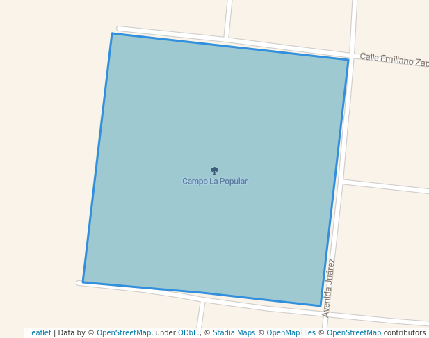 Campo La Popular in La Popular | Map and Routes