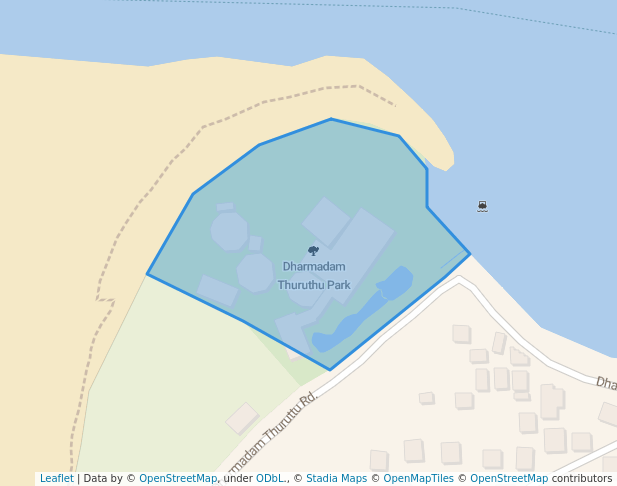 Dharmadam Thuruthu Park in Dharmadom | Map and Routes