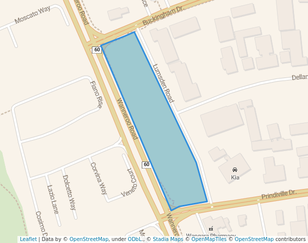 Luisini Park in Wangara | Map and Routes