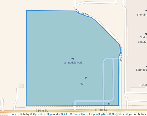 Springdale Park in Tulsa | Map and Routes