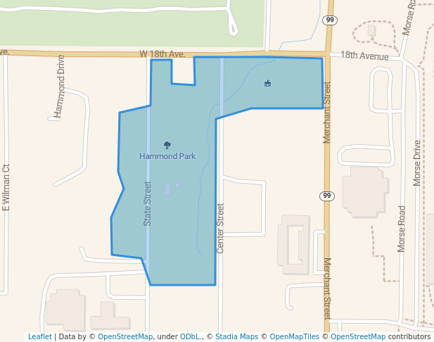 Hammond Park in Emporia | Map and Routes