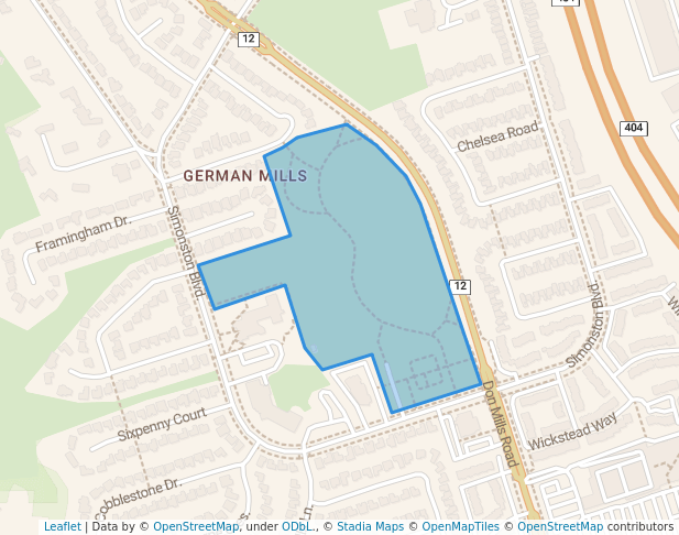 Simonston Park in Markham | Map and Routes