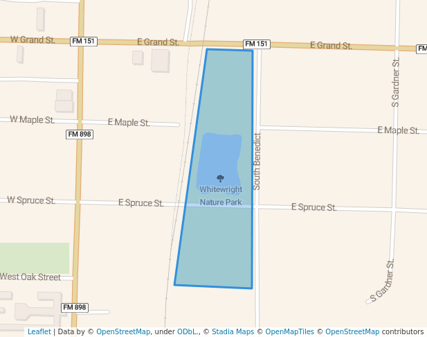 Whitewright Nature Park in Whitewright | Map and Routes