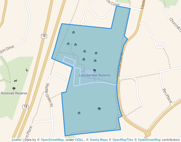Liquidamber Reserve in Narellan Vale | Map and Routes