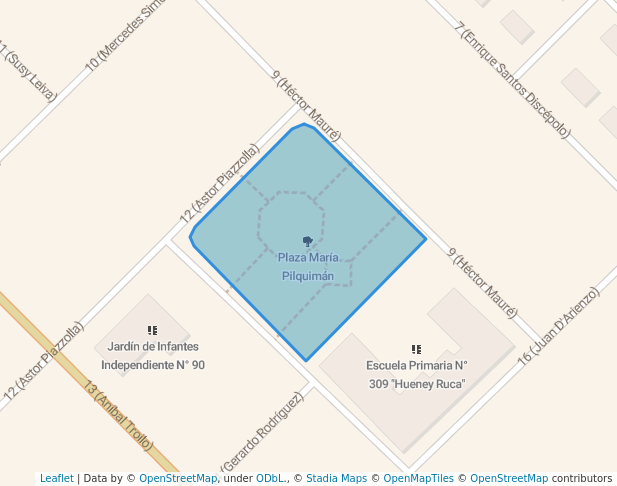 Plaza María Pilquimán in Viedma | Map and Routes