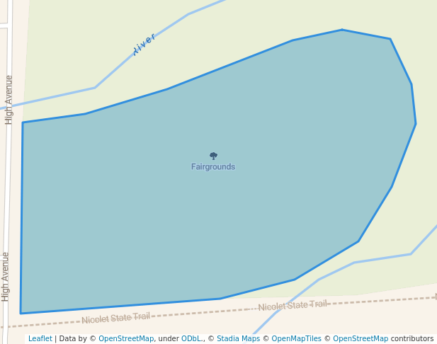 Fairgrounds in Wabeno | Map and Routes
