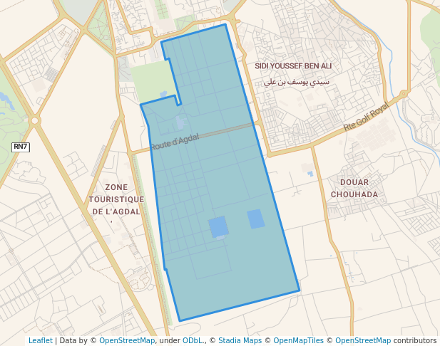 Jardin de l'Agdal in Marrakech | Map and Routes