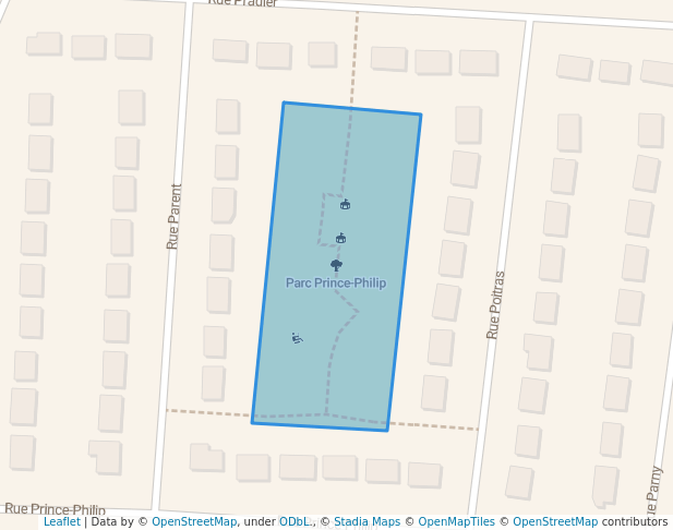 Parc Prince-Philip in Brossard | Map and Routes