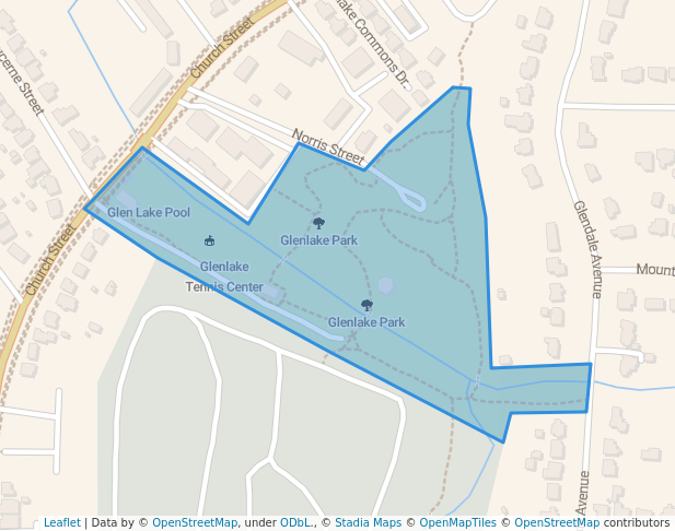 Glenlake Park in Decatur | Map and Routes