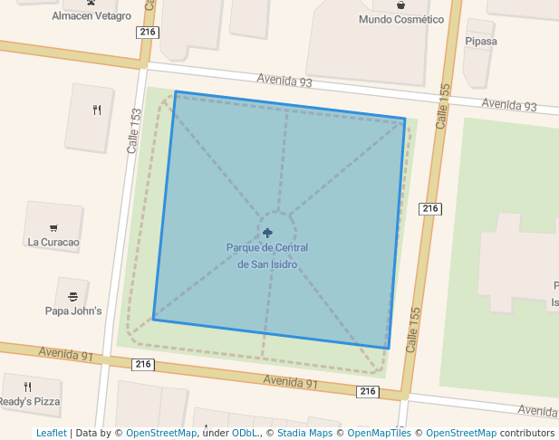 Parque de Central de San Isidro in San Isidro | Map and Routes