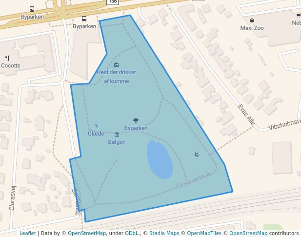 Byparken in Glostrup | Map and Routes