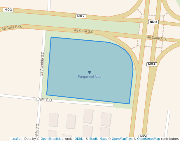 Parque del Alba in Managua | Map and Routes