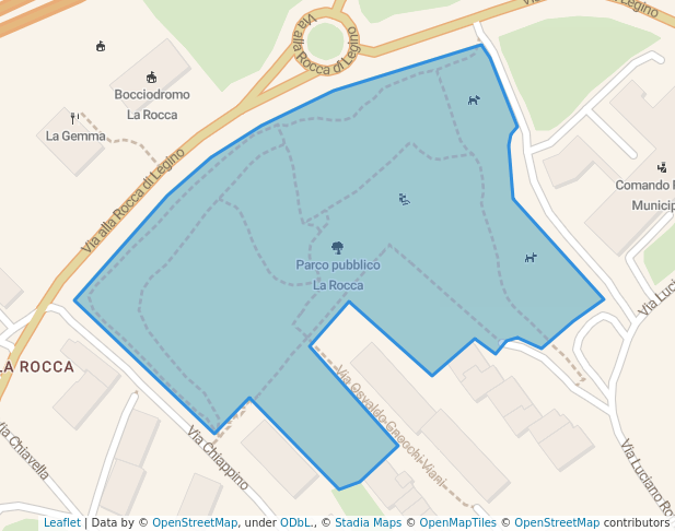 Parco pubblico La Rocca in Savona | Map and Routes
