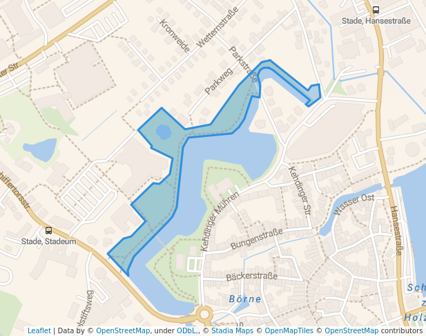 Wallanlagen in Stade | Map and Routes