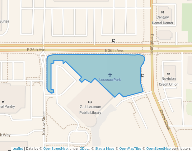 Loussac Park in Anchorage | Map and Routes