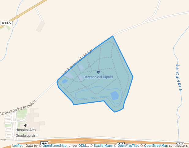 Cercado del Ciprés in Andújar | Map and Routes