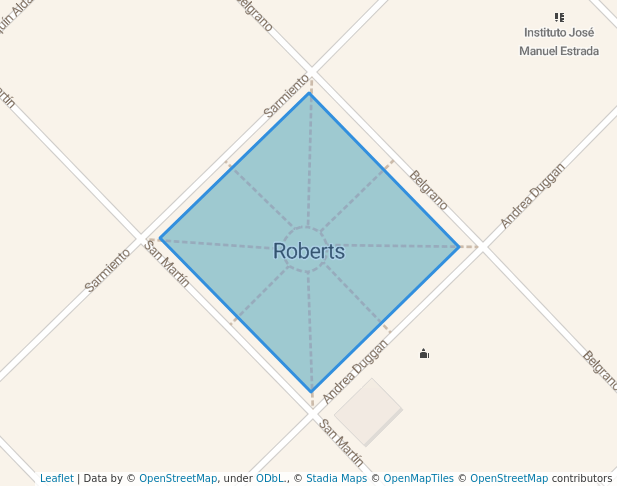 Roberts Park in Roberts | Map and Routes