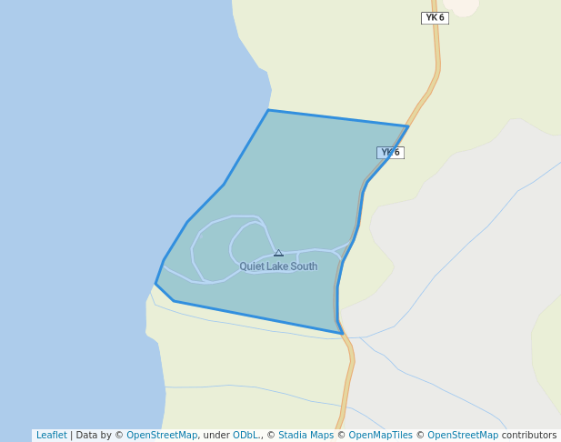 Quiet Lake South Territorial Park in Faro | Map and Routes