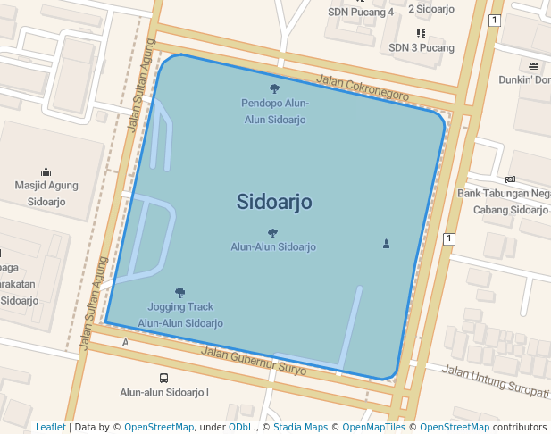 Alun-Alun Sidoarjo in Sidoarjo | Map and Routes