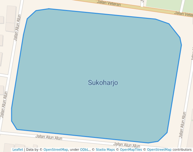 Alun-Alun Sukoharjo in Sukoharjo | Map and Routes