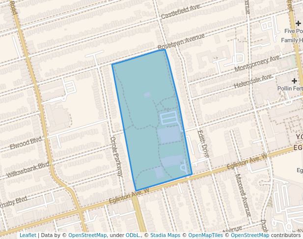 Eglinton Park in Toronto | Map and Routes