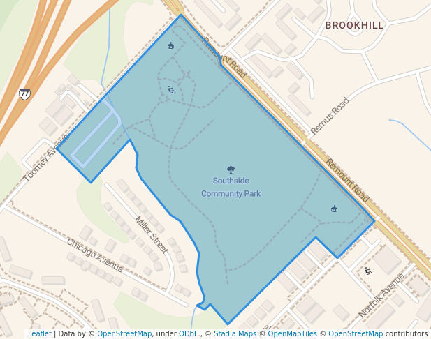 Southside Community Park in Charlotte | Map and Routes