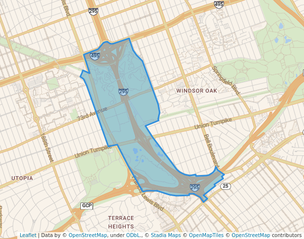 Cunningham Park in New York | Map and Routes