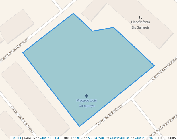 Plaça de Lluís Companys in Santpedor | Map and Routes