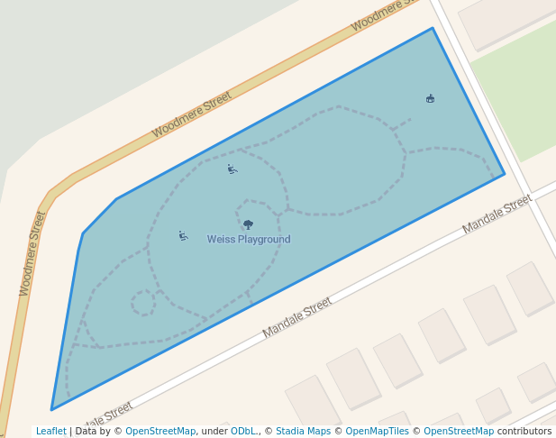 Weiss Playground in Detroit | Map and Routes
