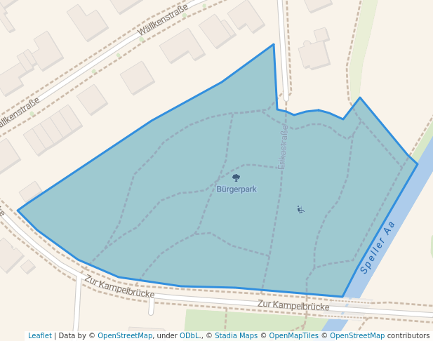 Bürgerpark in Spelle | Map and Routes