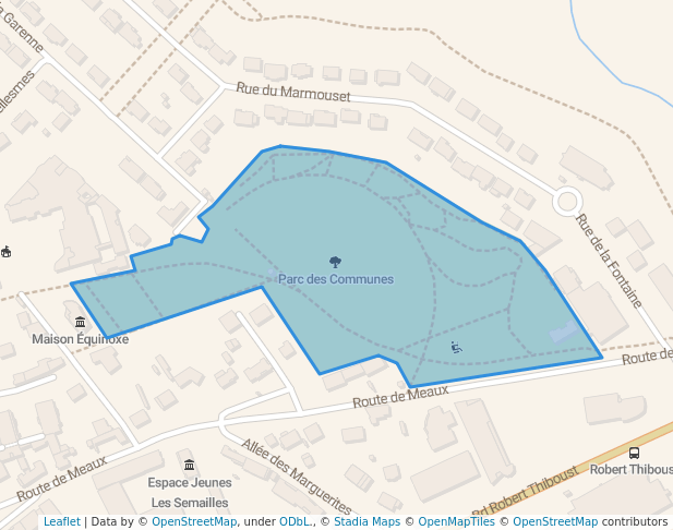 Parc des Communes in Serris | Map and Routes