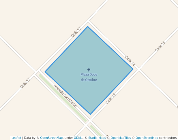 Plaza Doce de Octubre in 12 de Octubre | Map and Routes