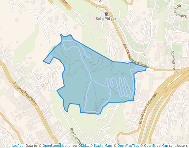 Parc d'Estienne d'Orves in Nice | Map and Routes