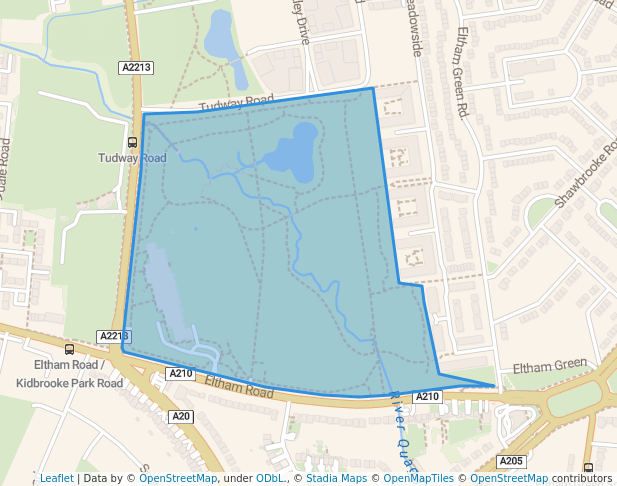 Sutcliffe Park in London | Map and Routes