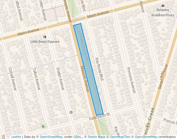 Ohlone Greenway in Albany | Map and Routes