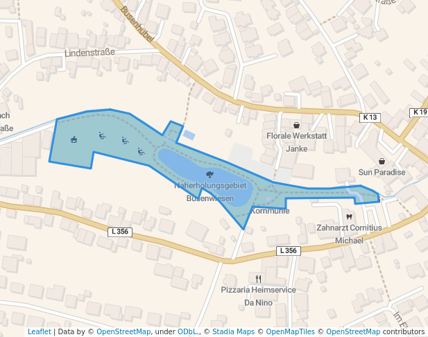 Naherholungsgebiet Busenwiesen in Weilerbach | Map and Routes